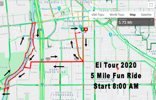 El Tour Route | El Tour de Tucson – Perimeter Bicycling